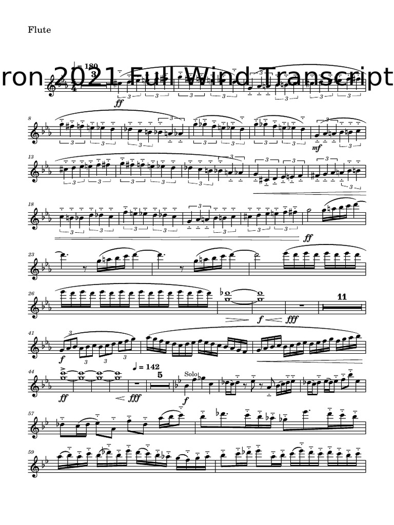 Flute 1 | PDF