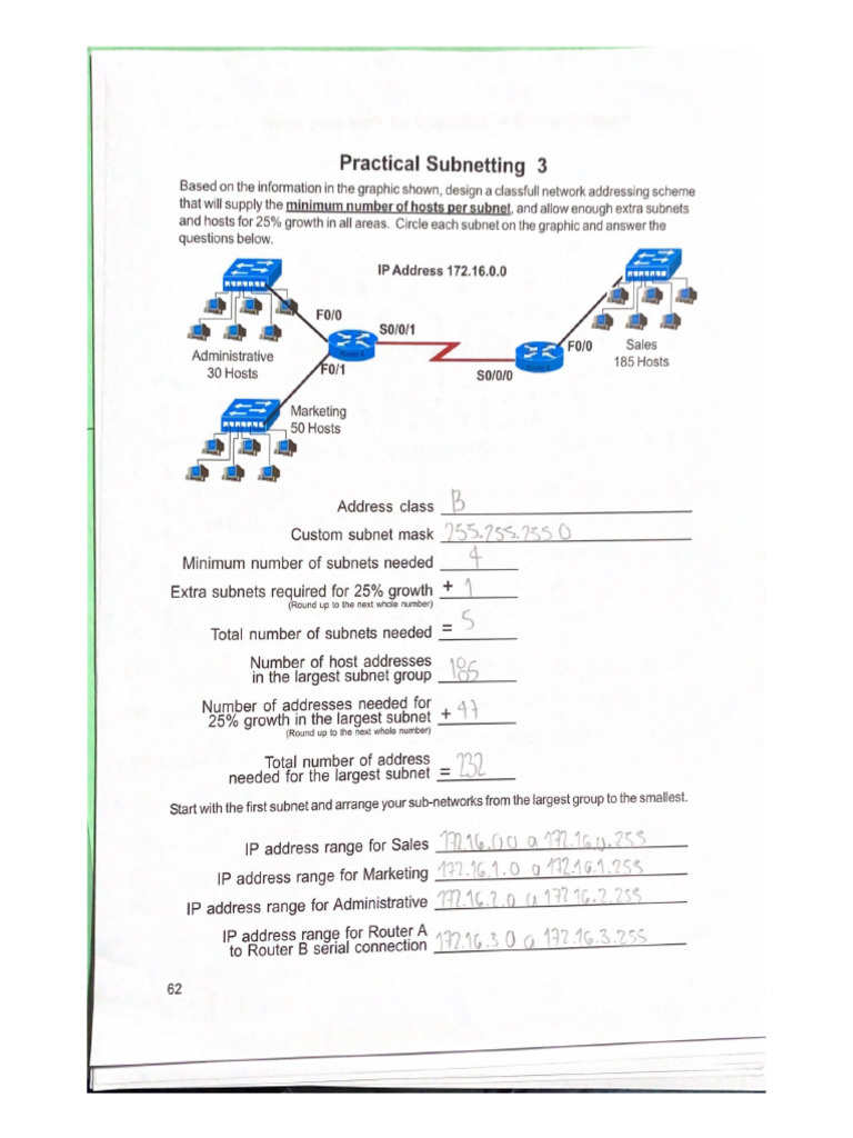 Problemario IPV4 - 3 | PDF