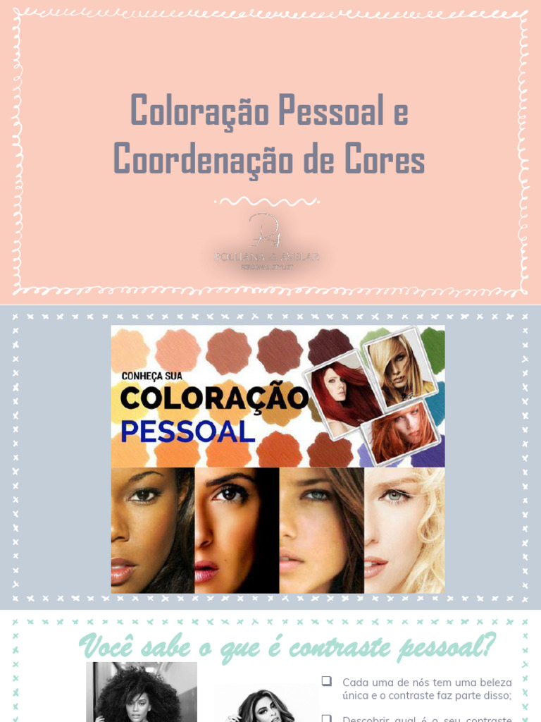 Contraste e Coordenação de Cores Na Colorimetria | PDF | Cor | Cabelo