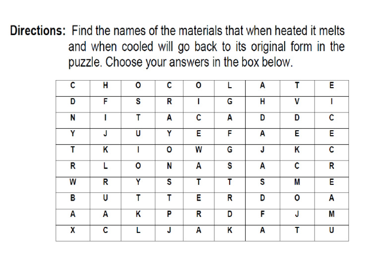 Module 4 Science Puzzle | PDF