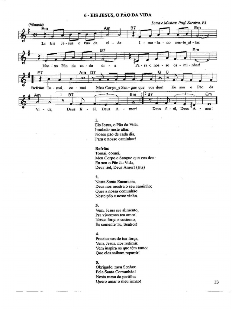 Eis Jesus o Pão Da Vida | PDF