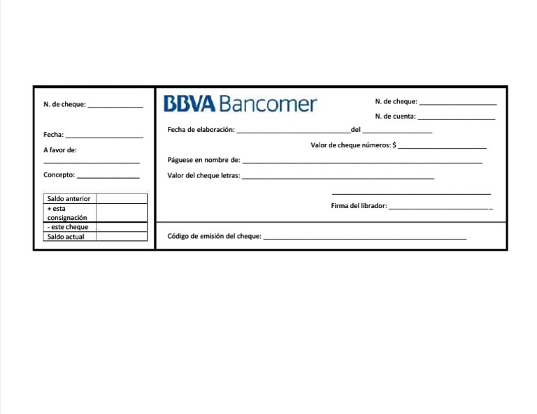 Formato de Cheque y Detalles Financieros | PDF | Negocios | Derecho