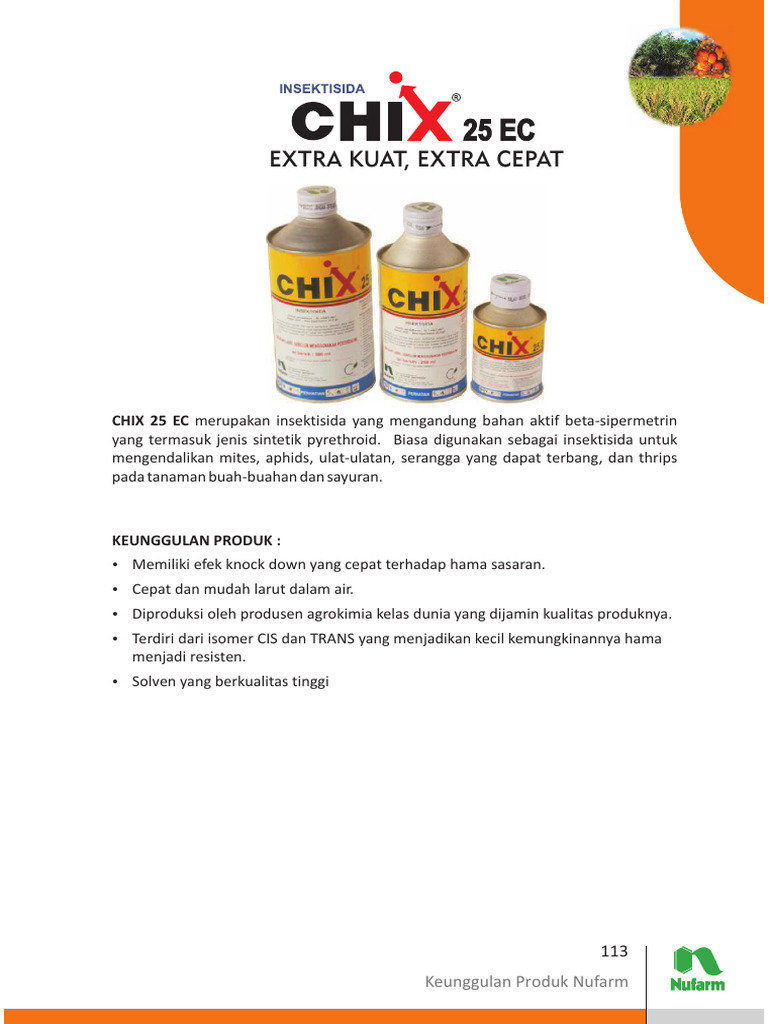 Chix 25EC - Insektisida | PDF