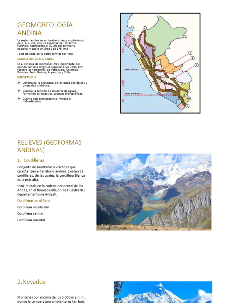Geomorfología Andina | PDF | Andes | Perú