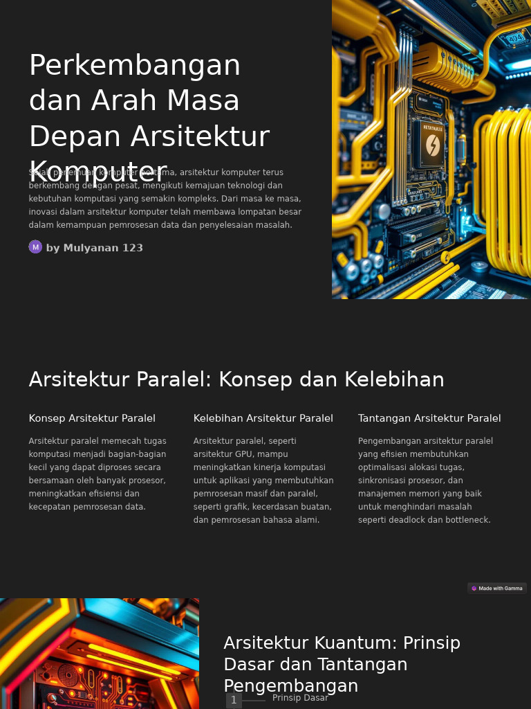 Arsitektur Komputer Masa Depan | PDF | Komputer