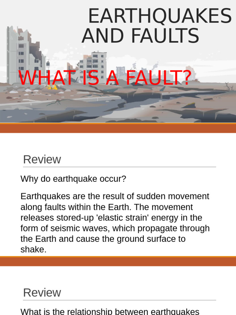 Understanding Earthquakes and Faults | PDF