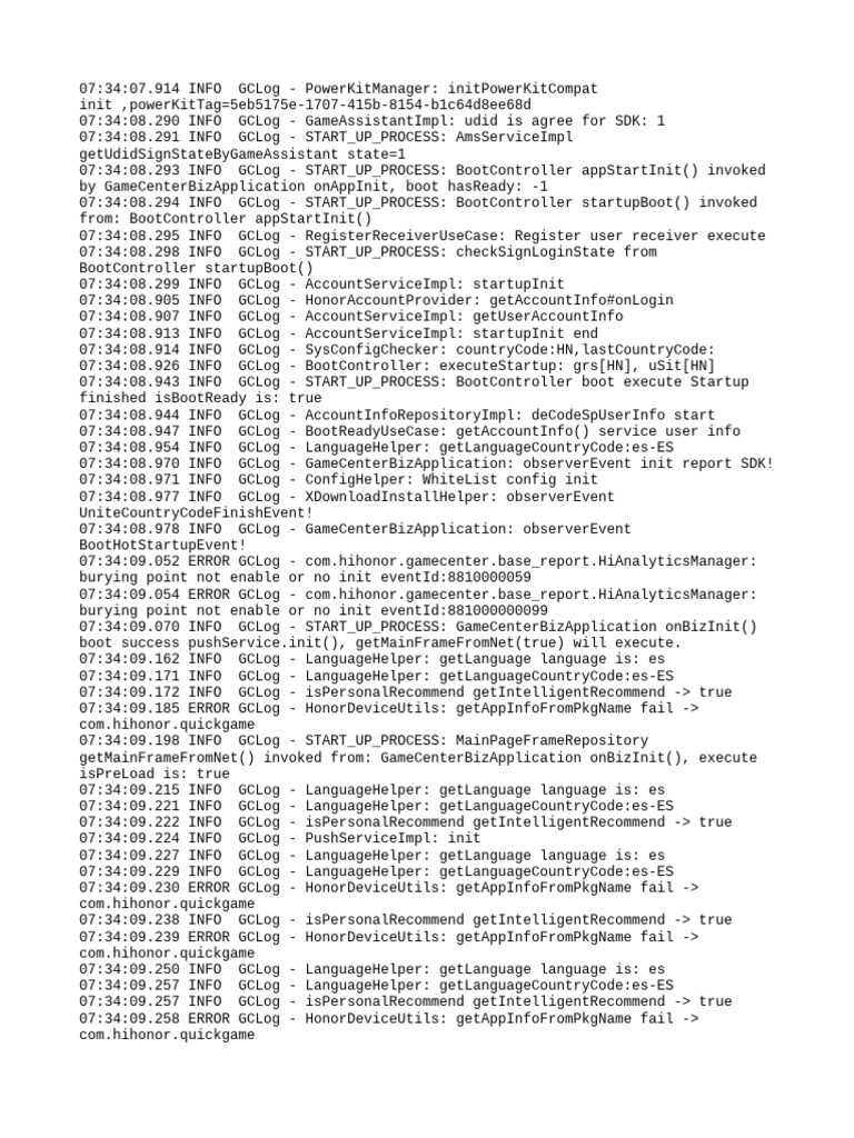 GameCenter Startup Log Analysis | PDF | World Wide Web | Internet & Web
