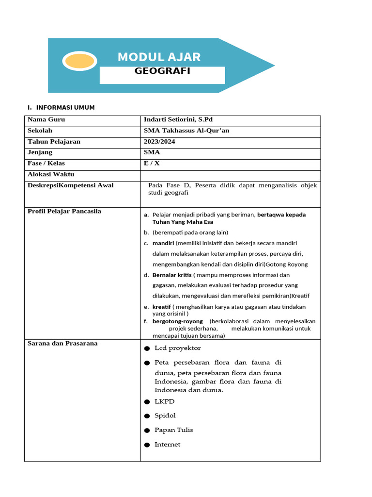 Modul X 4 Peta, Sig, Indraja | PDF