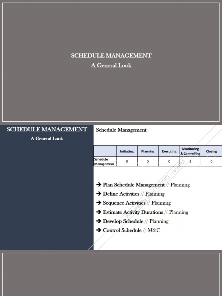 07 - Schedule Management | PDF