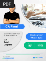 MCQ Solutions May'25 CA Final Audit Ankush Chirimar Classes | PDF