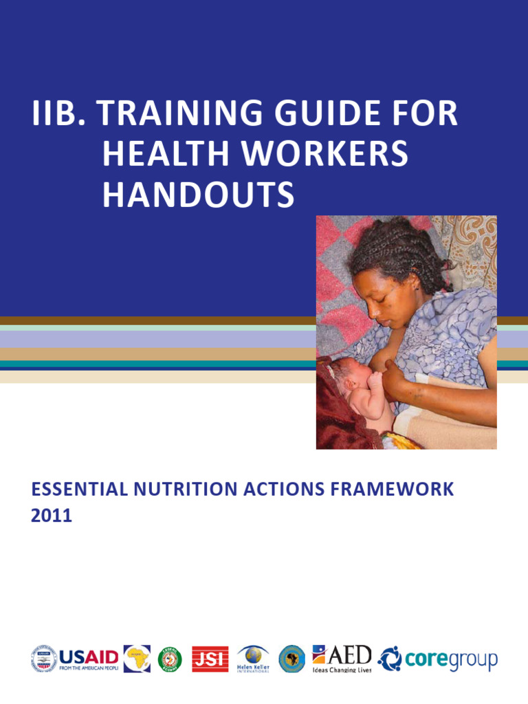 Iib. HW Training Handouts Complete | PDF | Breast Milk | Malnutrition