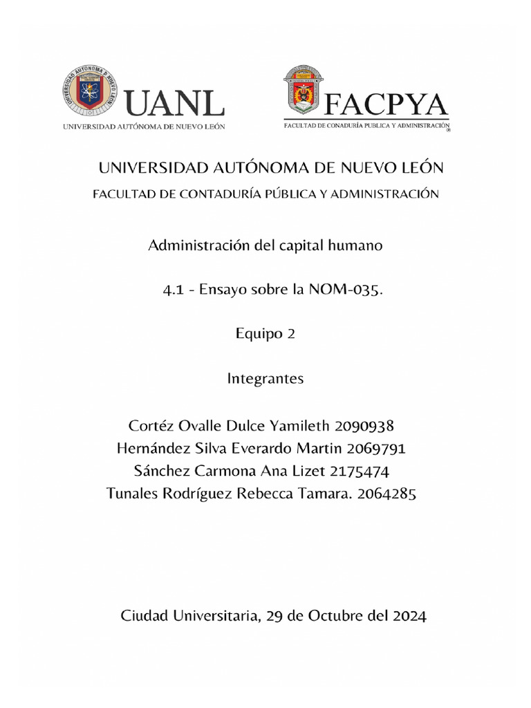 A4.1 Eq2 | PDF | Business | Salud mental