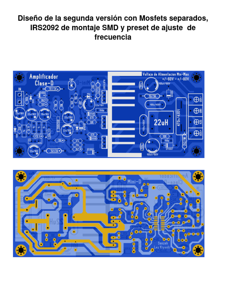 IRS2092 Class-D Amplifier Design 02 | PDF IRS2092 Class-D Amplifier Design 02 | PDF