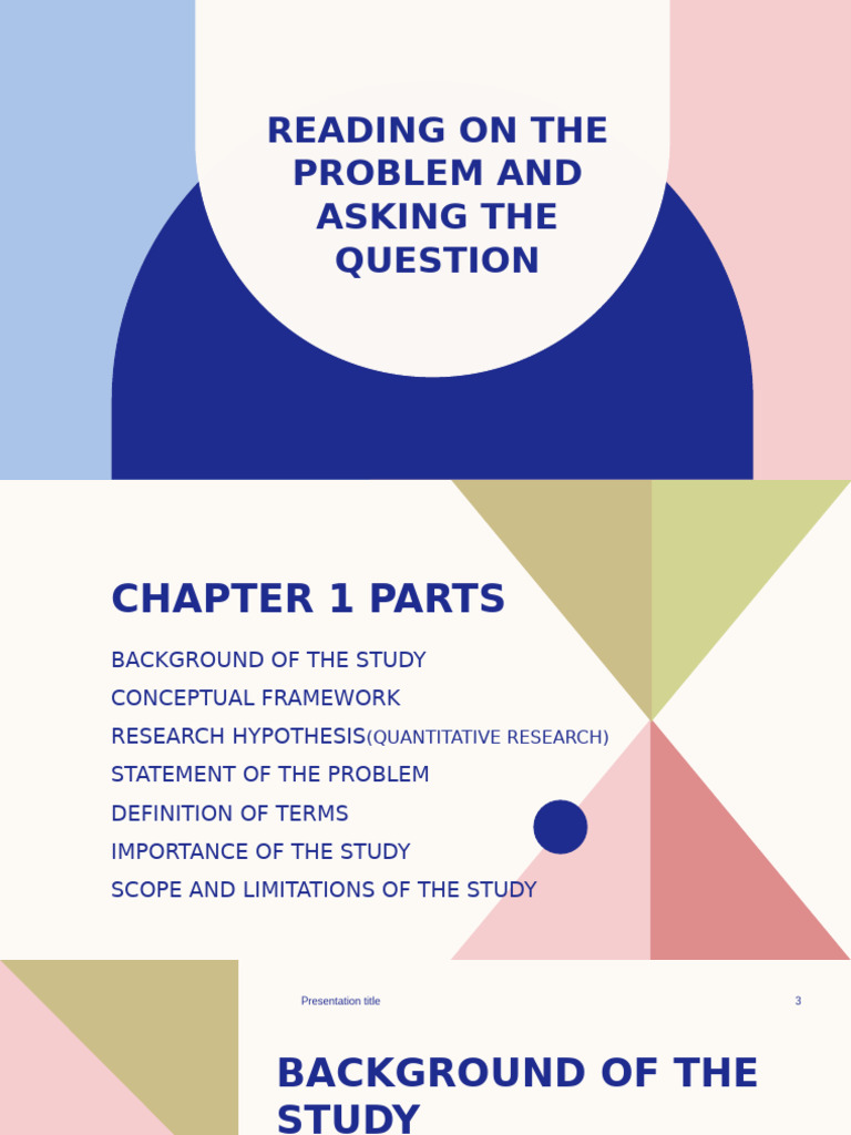 Background of the Study Guidelines | PDF | Scientific Method | Science