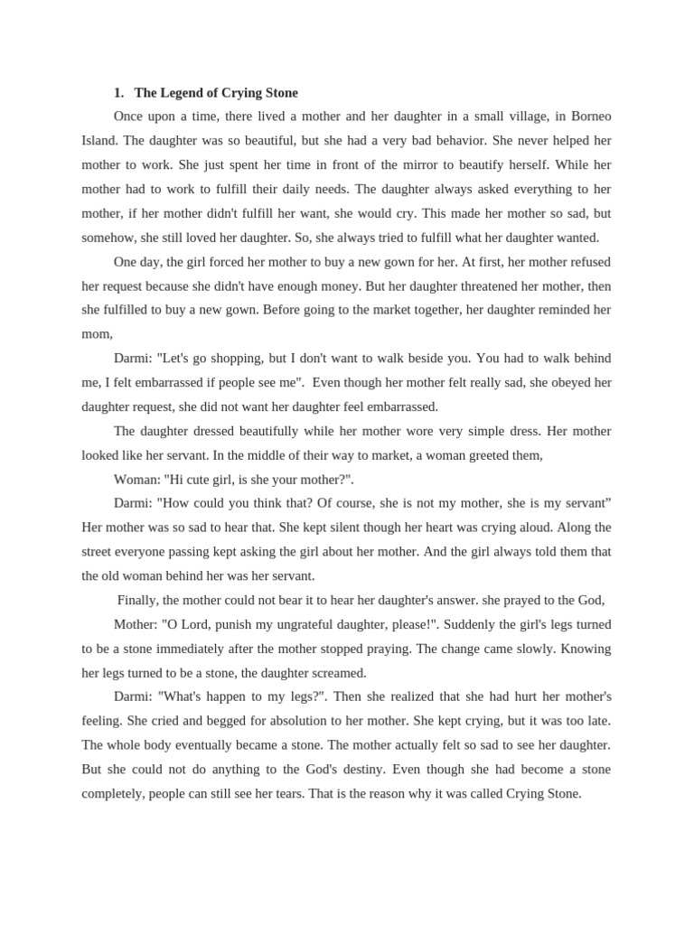 Kumpulan Narrative Text | PDF