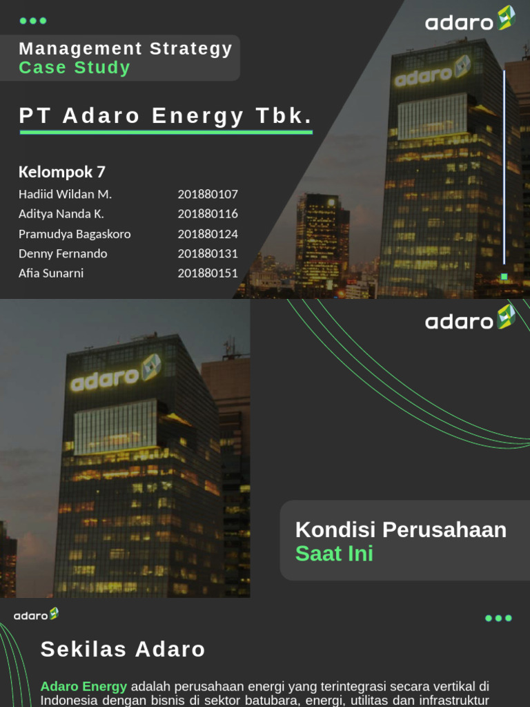 Kelompok 7 Mejik Study Case - PT Adaro Energy TBK | PDF