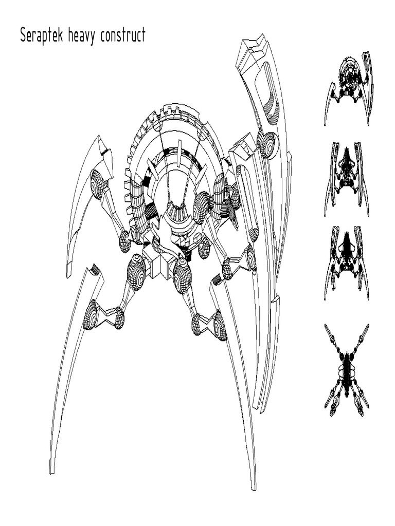 Necron Seraptek Heavy Constructs Overview | PDF