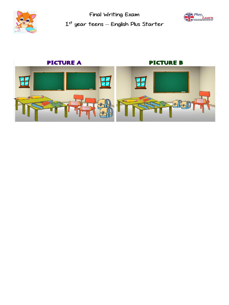 Final Writing Exam 1st Teens 2021 | PDF