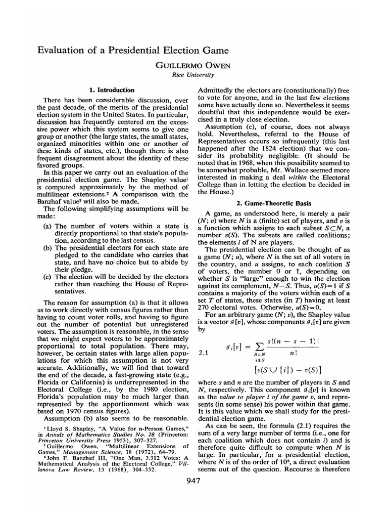 Evaluation of Election Simulation Game | PDF | Variance | Elections