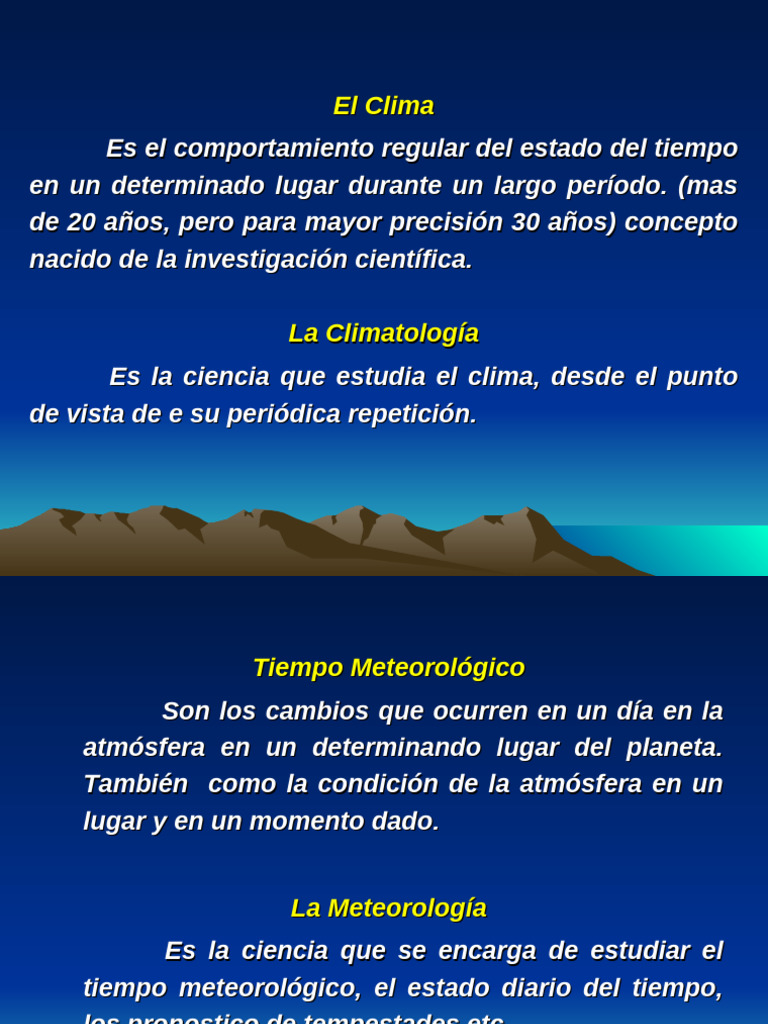 1er Tema Unidad Ii El Clima | PDF | Clima | Nube