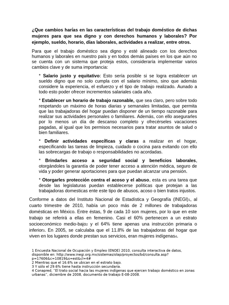 Actividad S2 Ramonsolorzanocarrasco | PDF | Trabajadora doméstica ...