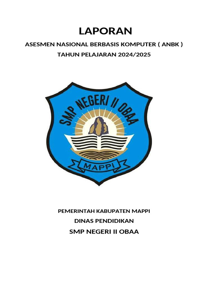 Laporan Panitia Anbk 2023 | PDF