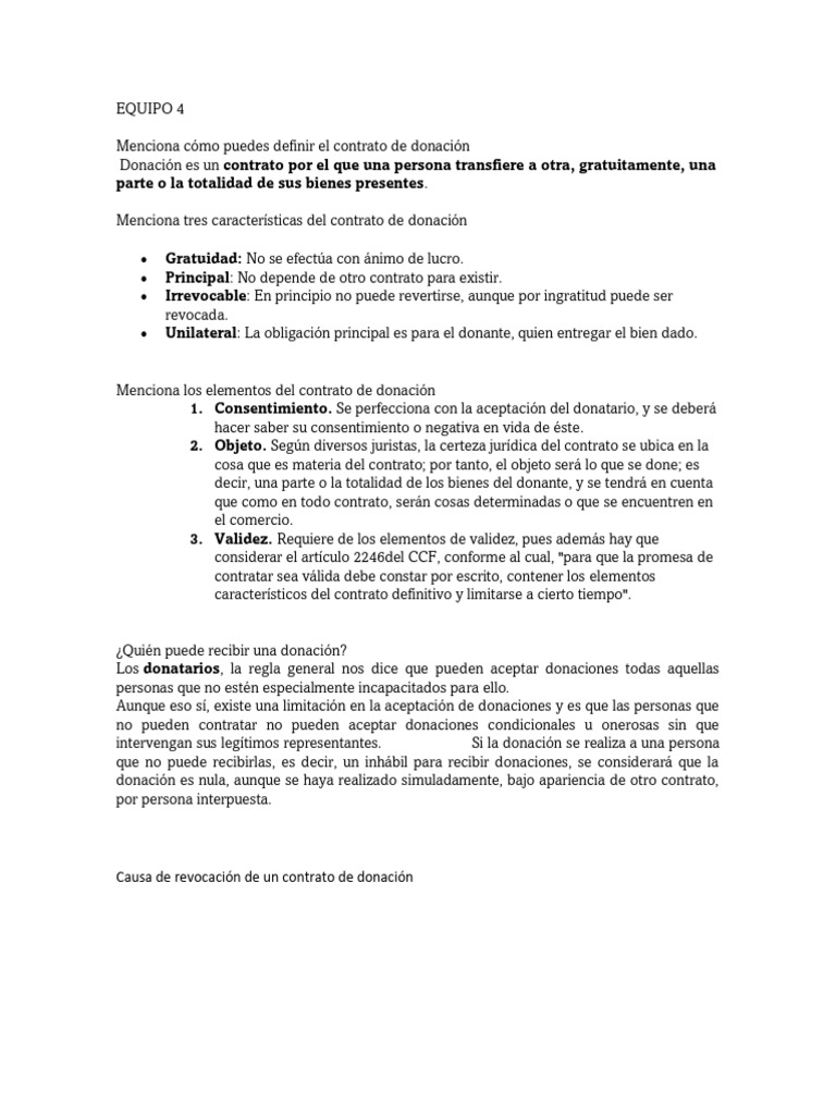 Nuvia Equipo4 | PDF | Donación