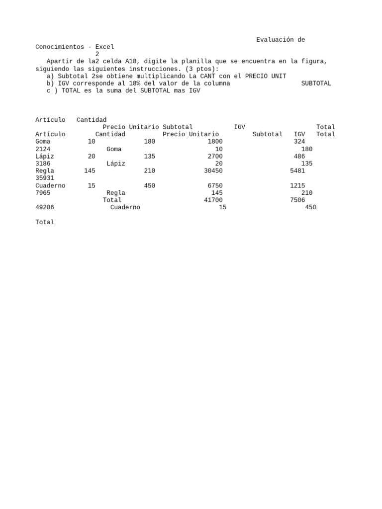 1examen de Excel Manpower Formulas | PDF