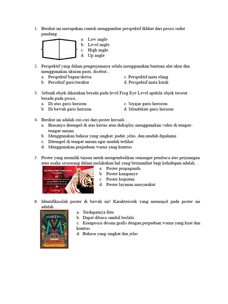 Soal Latihan Seni Budaya Kelas 8 | PDF