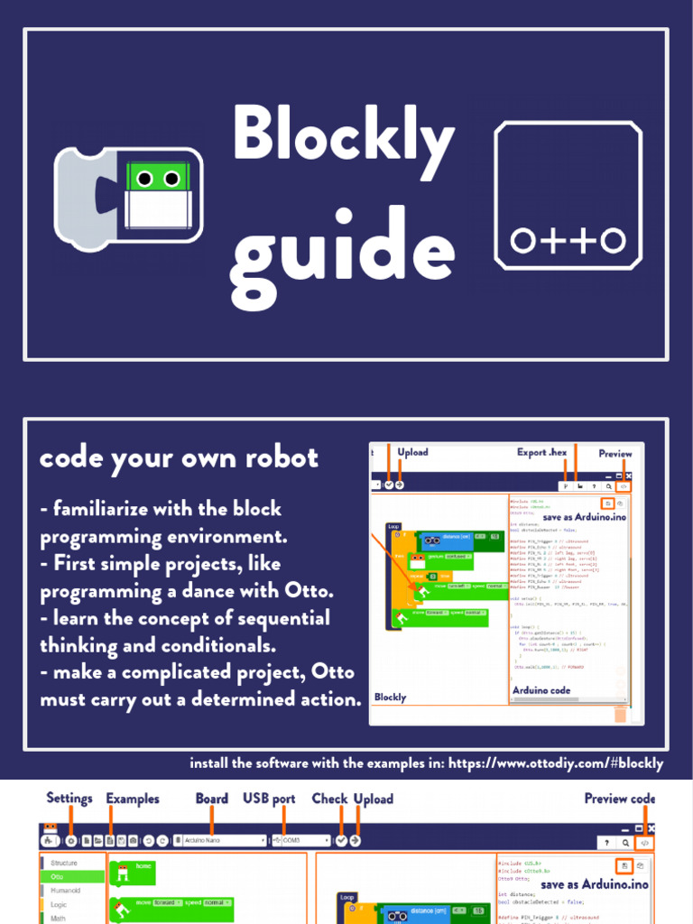 OttoBlocklyguide | PDF | Computer Program | Programming