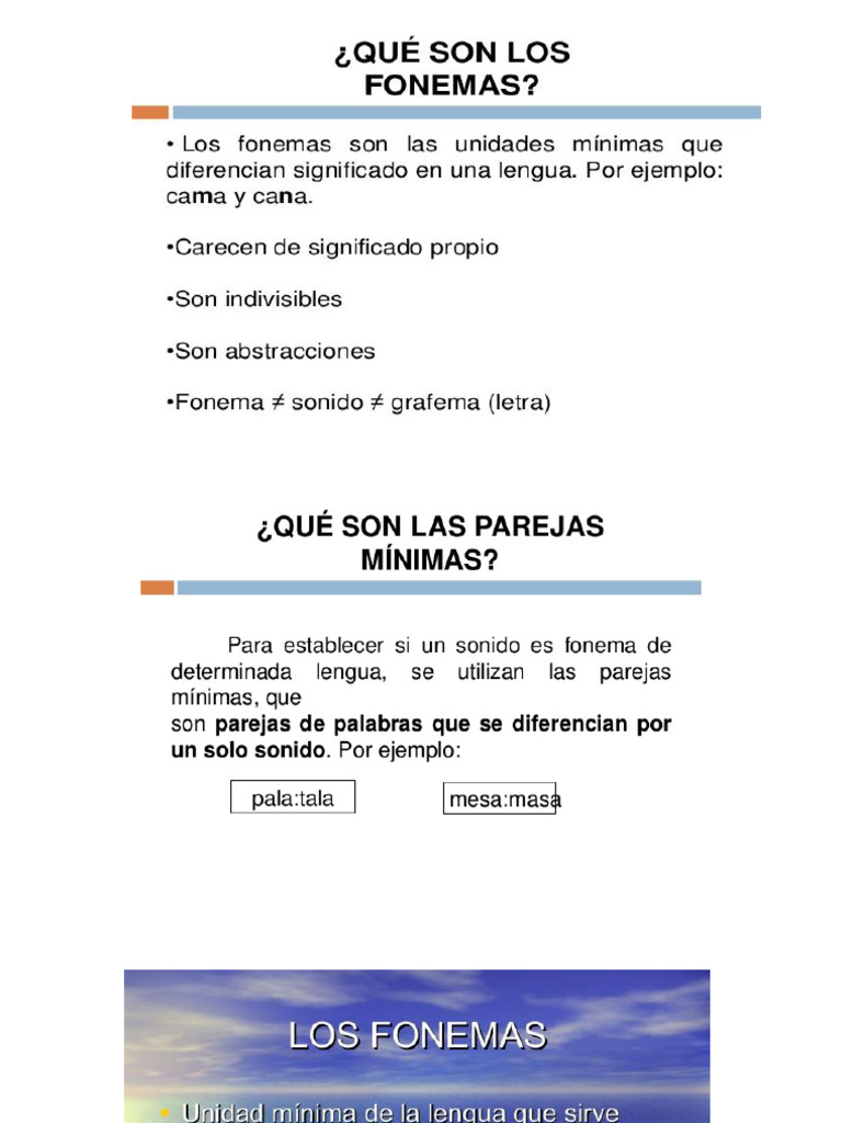 ¿Qué Son Los Fonemas? | PDF