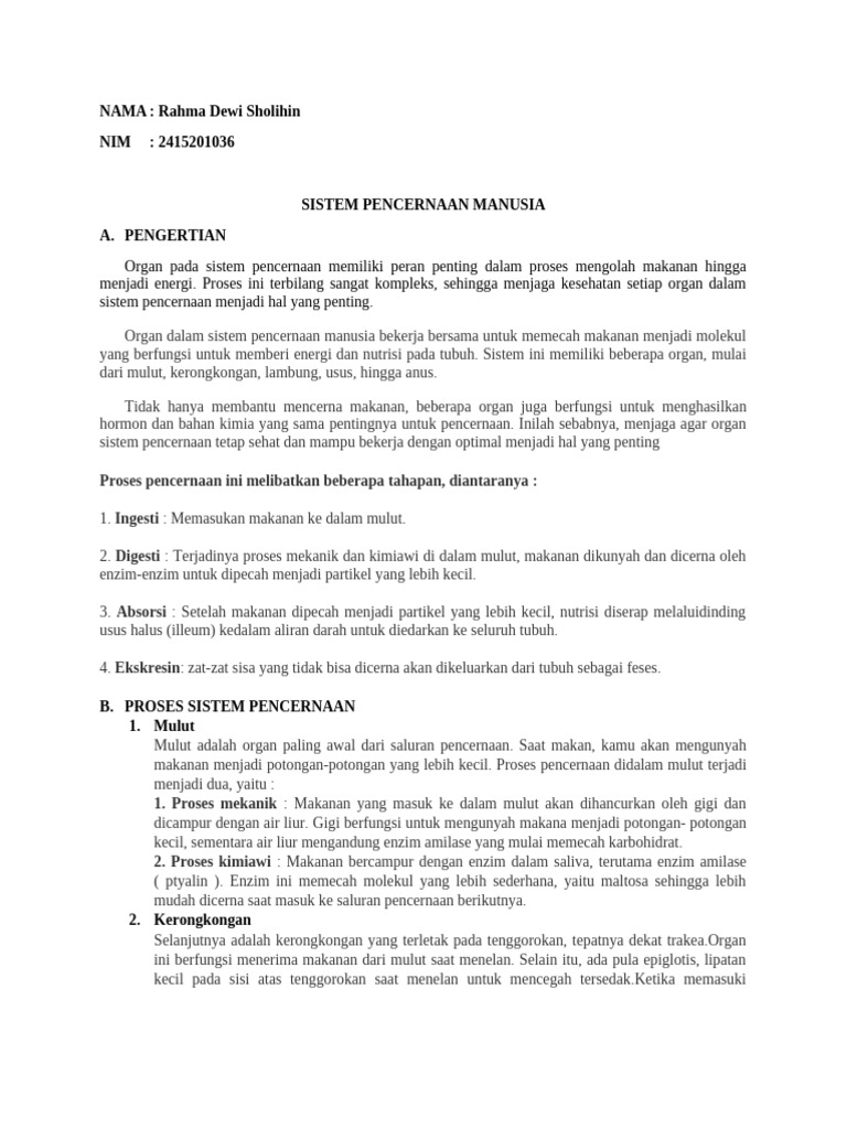 Tugas Anatomi Rahma | PDF