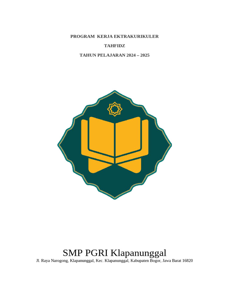 Proker Eskul Tahfidz | PDF