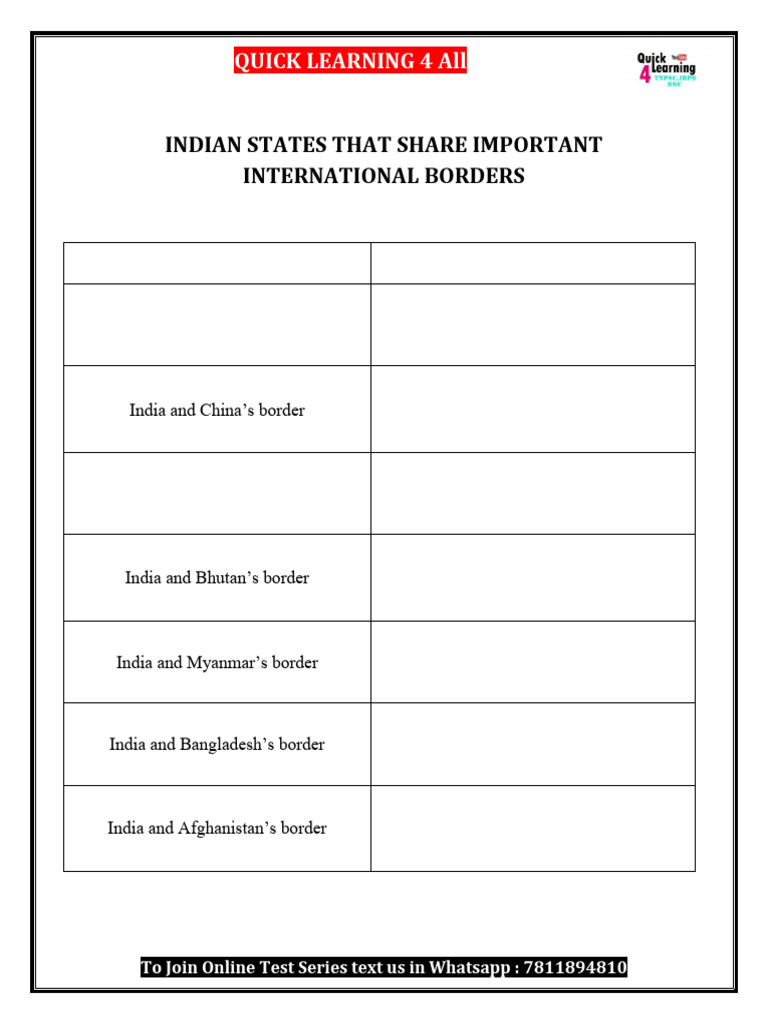 Indian States and Their Borders | PDF | Bengal | Government Of India