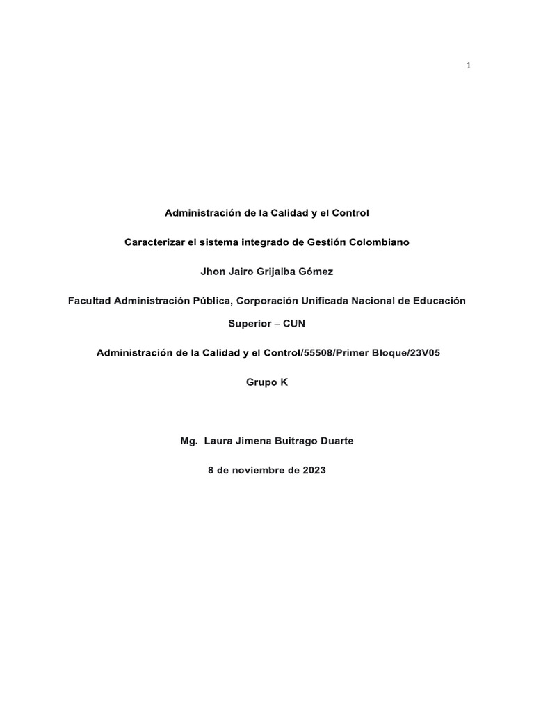 ACA Único Tercer Semestre Mapa Mental SIG | PDF