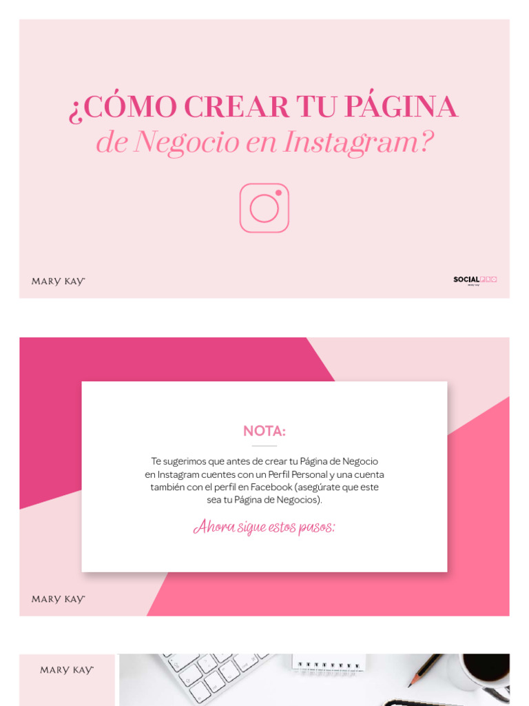 Crea tu Página de Negocio en Instagram | PDF