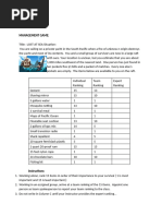 Lost at Sea Scoring Chart Full | PDF
