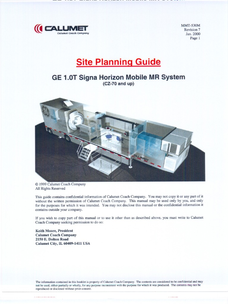 Calumet Coach MMT-530M Site Planning Guide - CZ-70 & Up | PDF ...