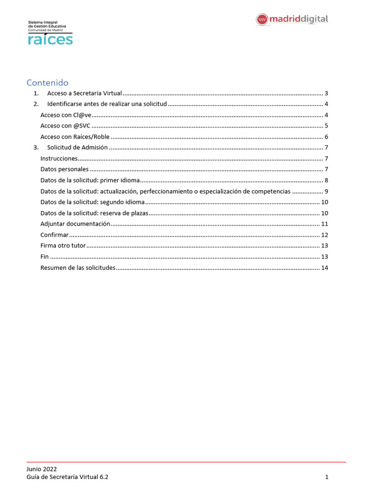 Guia Secretaria Virtual v62 (EOI Admision) 240628 010800 | PDF | Contraseña