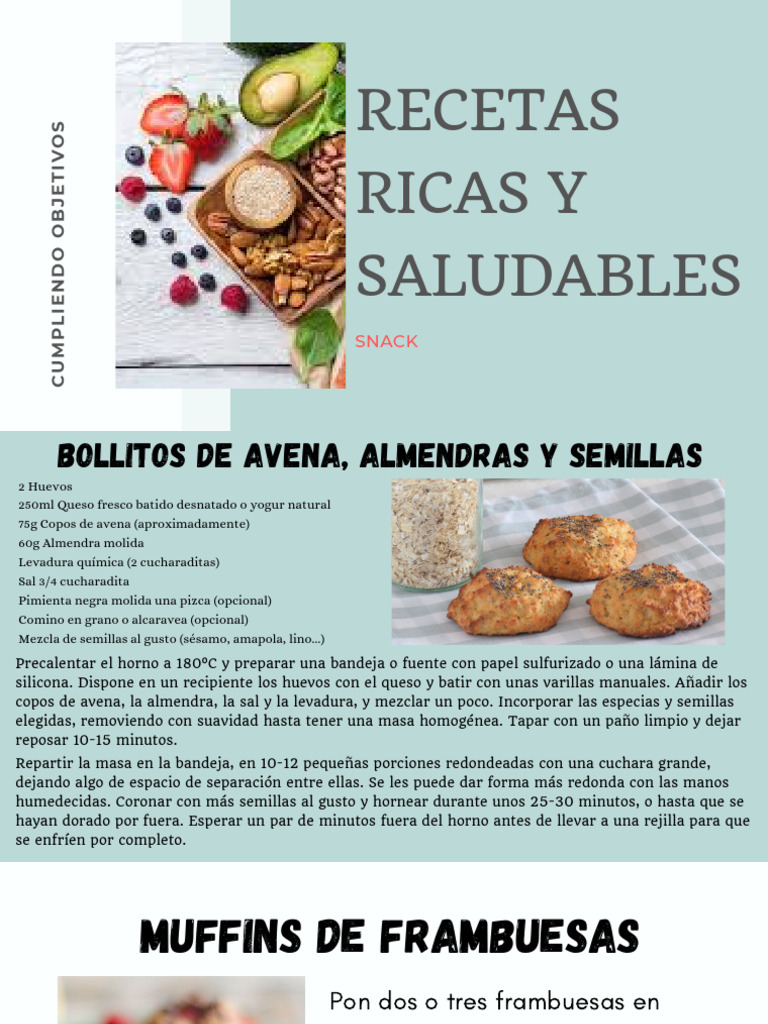 Ideas Snacks Saludables | PDF | Chocolate | Alimentos