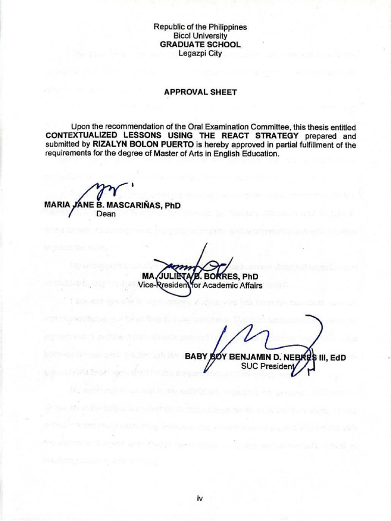 Approval Sheet | PDF