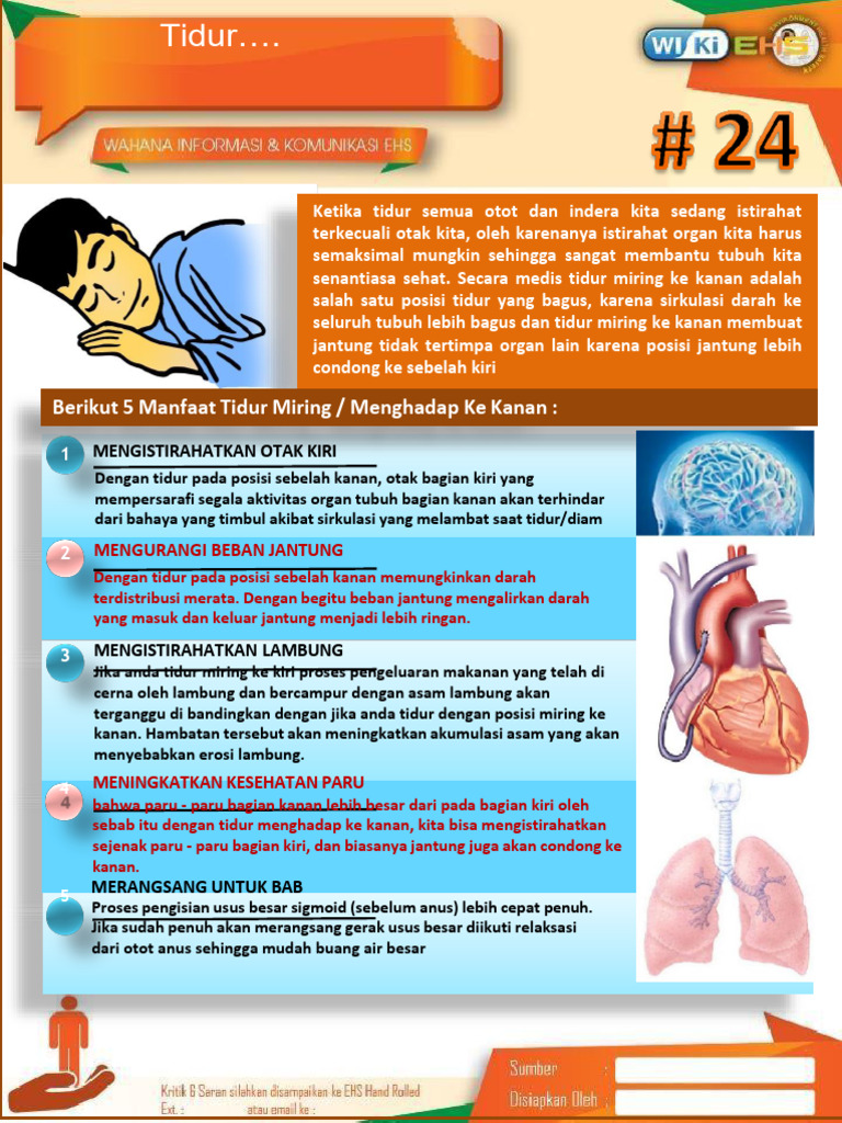 Manfaat Tidur Miring Ke Kanan | PDF