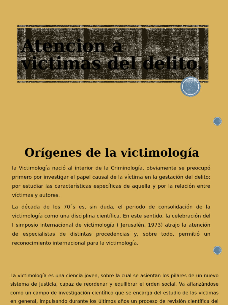 ATENCION A VICTIMAS DEL DELITO Bueno | PDF | Victimologia | Violación
