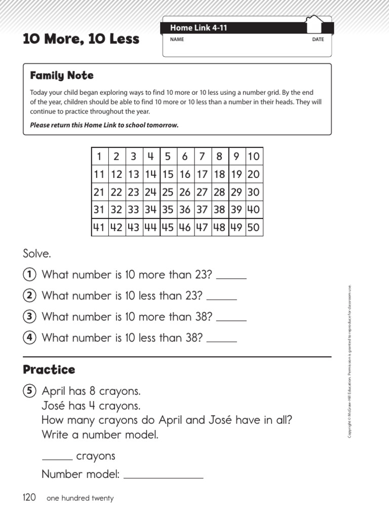 Home Link 4.11 | PDF