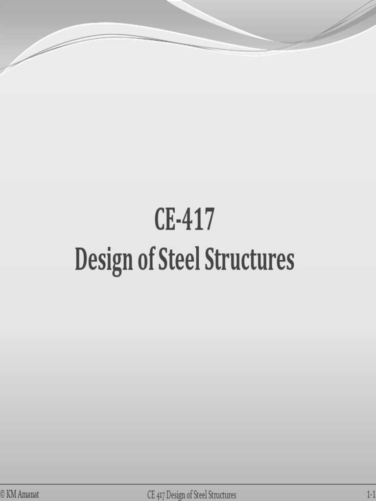 Ce 417 Lecture 01 Pdf Strength Of Materials Mechanical Engineering