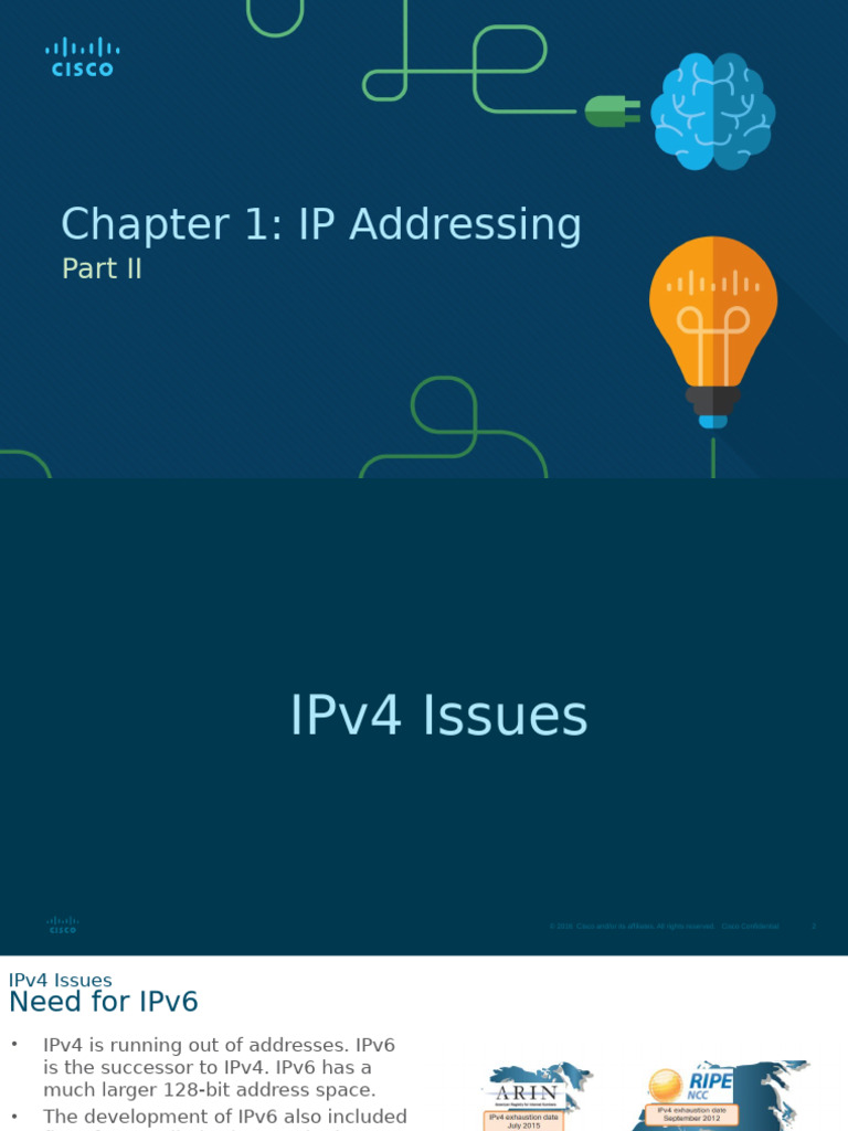 Chapter 1 Part II Switching Essentials | PDF | I Pv6 | Ip Address