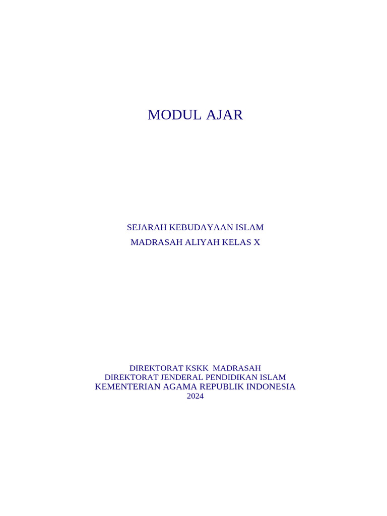Modul Ajar Ski X | PDF | Karier & Perkembangan