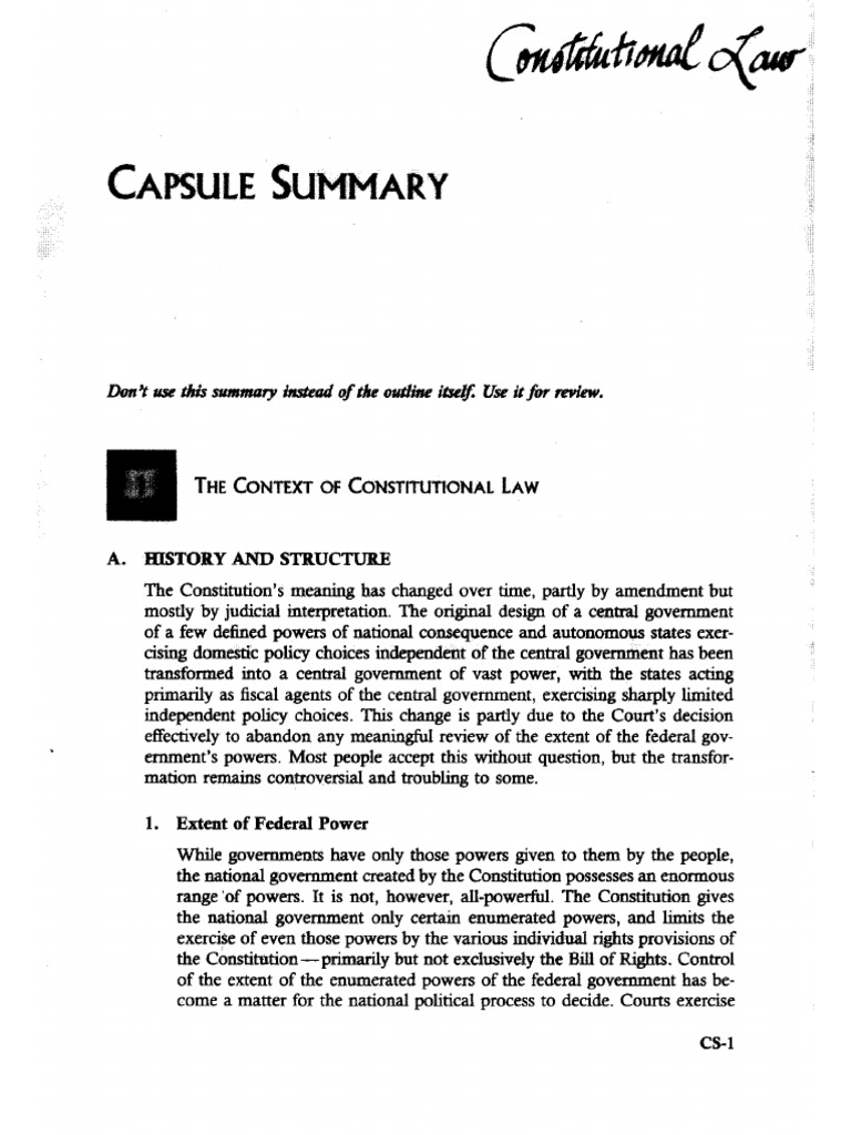 00 Constitutional Law | PDF