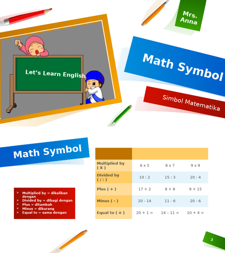 Math Symbols and Operations Guide | PDF