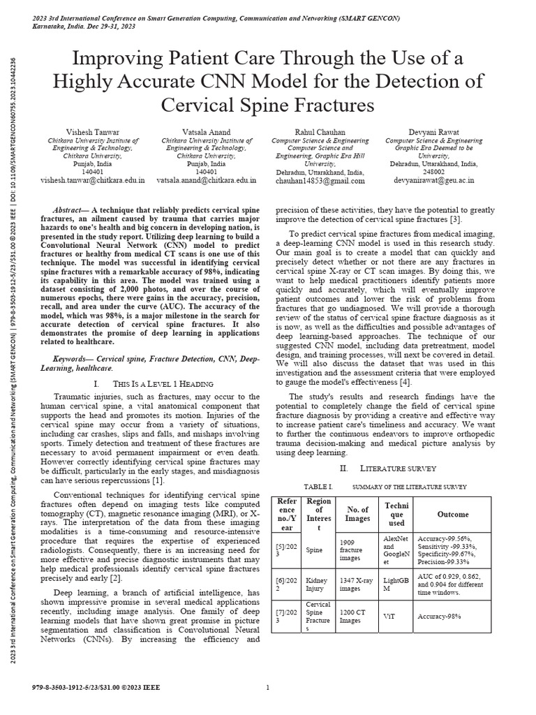 Improving Patient Care Through The Use of A Highly Accurate CNN Model ...